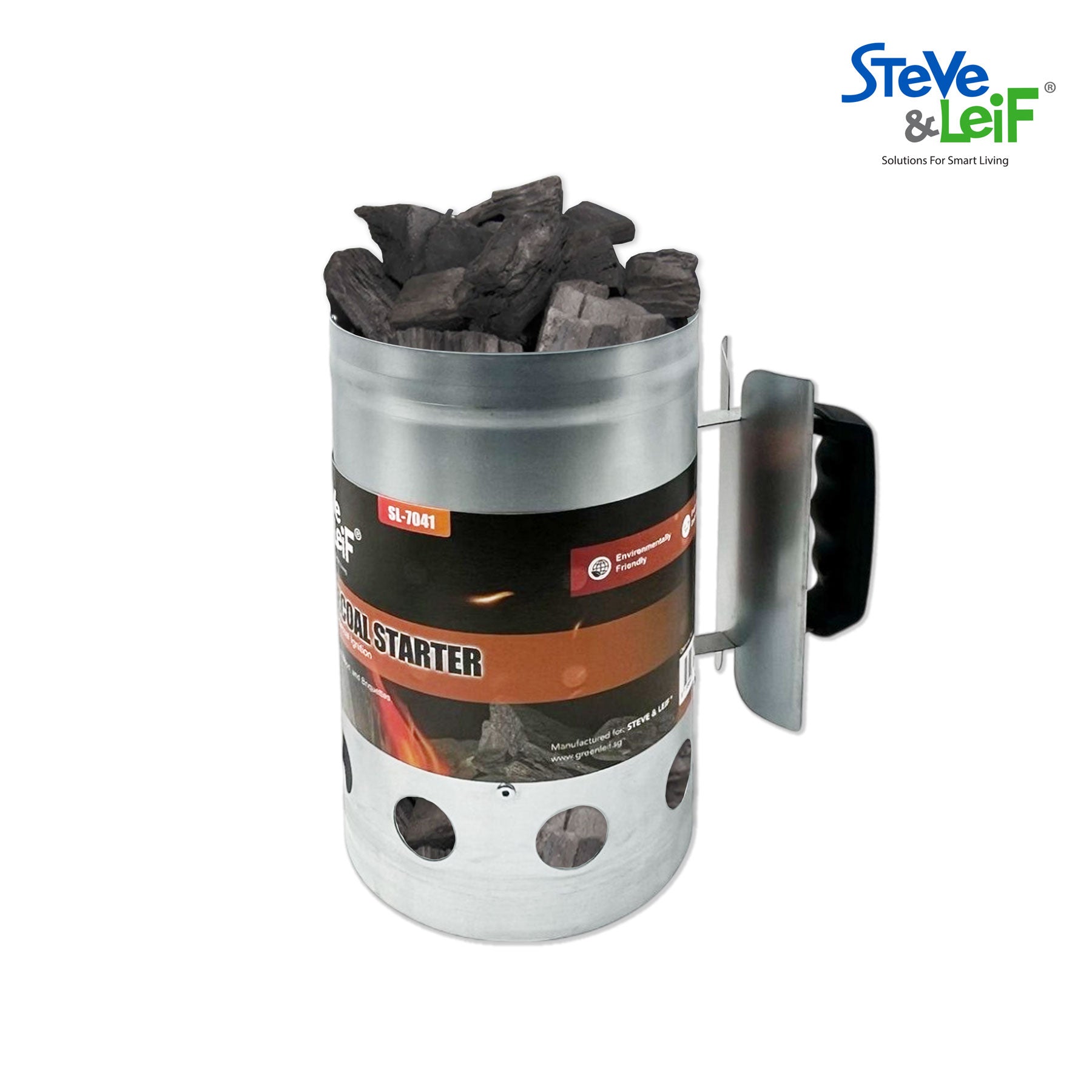 Steve & Leif Half-Time Charcoal Starter for Quick & Easy BBQ Grilling ...