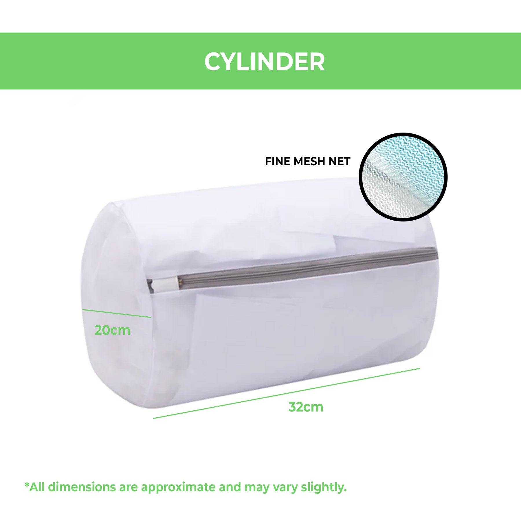 Cylinder Laundry bag (20x32cm) – greenleif.sg