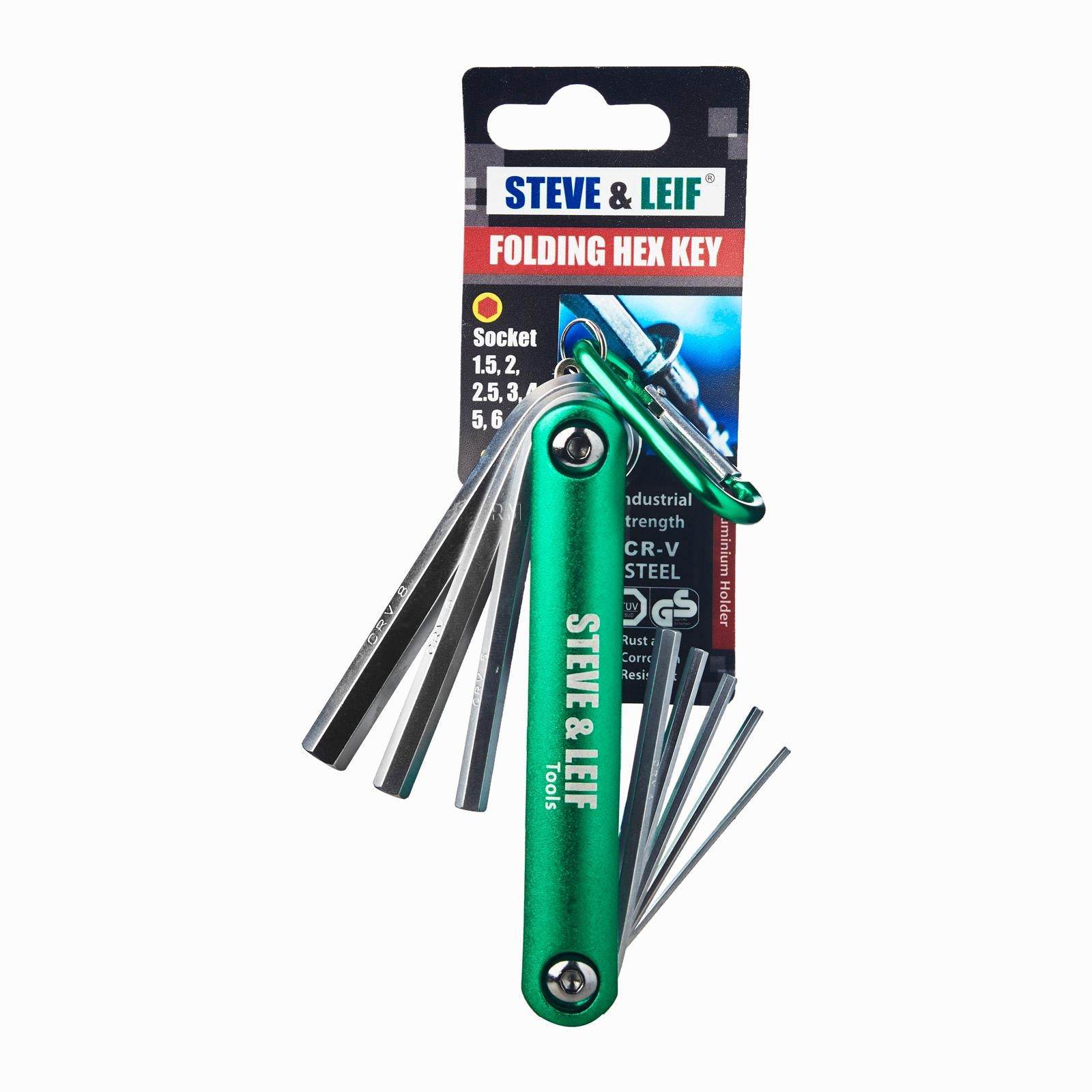Folding Hex Key Set DIY Handy Tools CR-V Steel (8 Pcs) – greenleif.sg