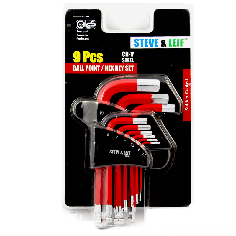 9 Piece Ball Point Hex Key Short Handle – greenleif.sg