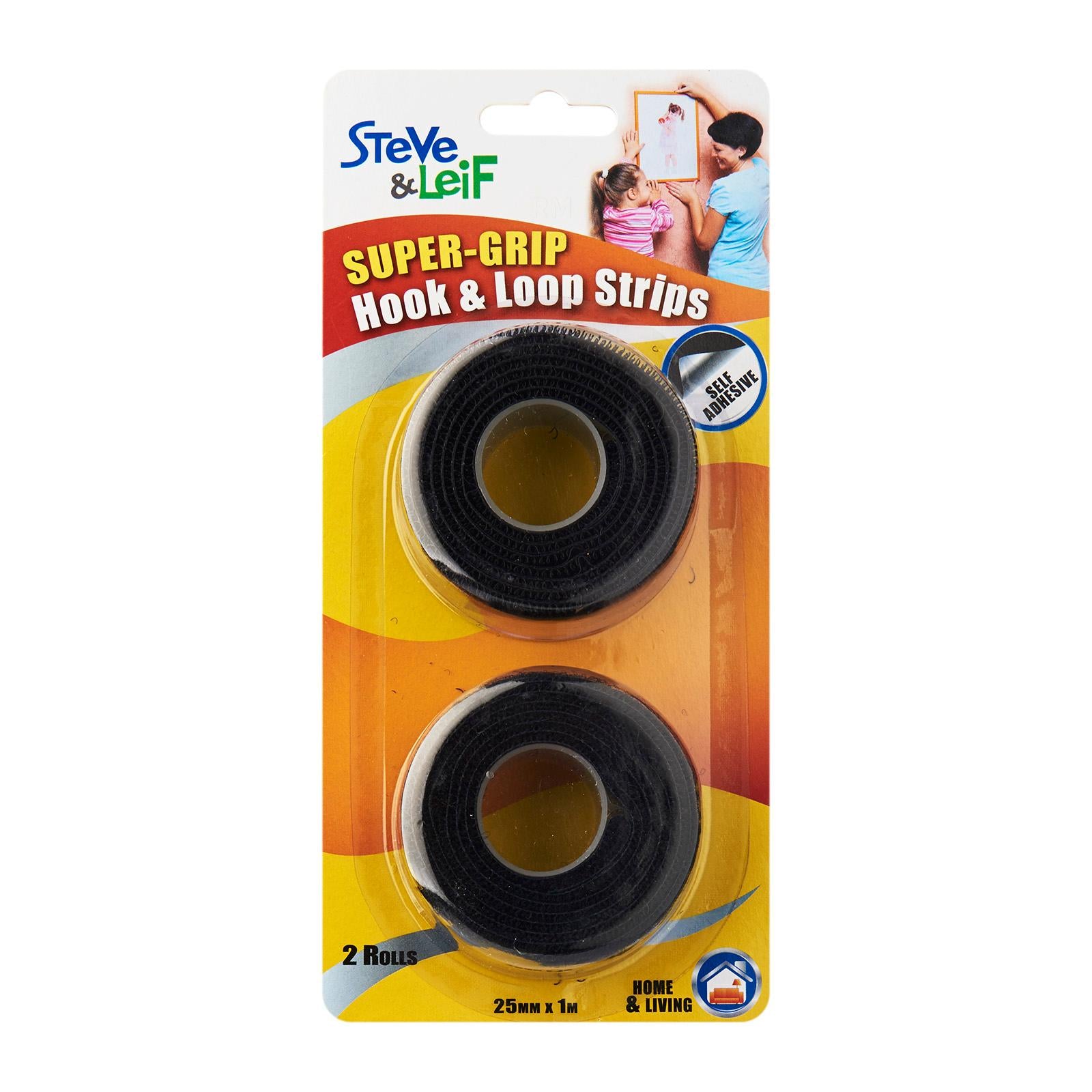 SuperGrip Black Hook And Loop (2 Rolls) – greenleif.sg