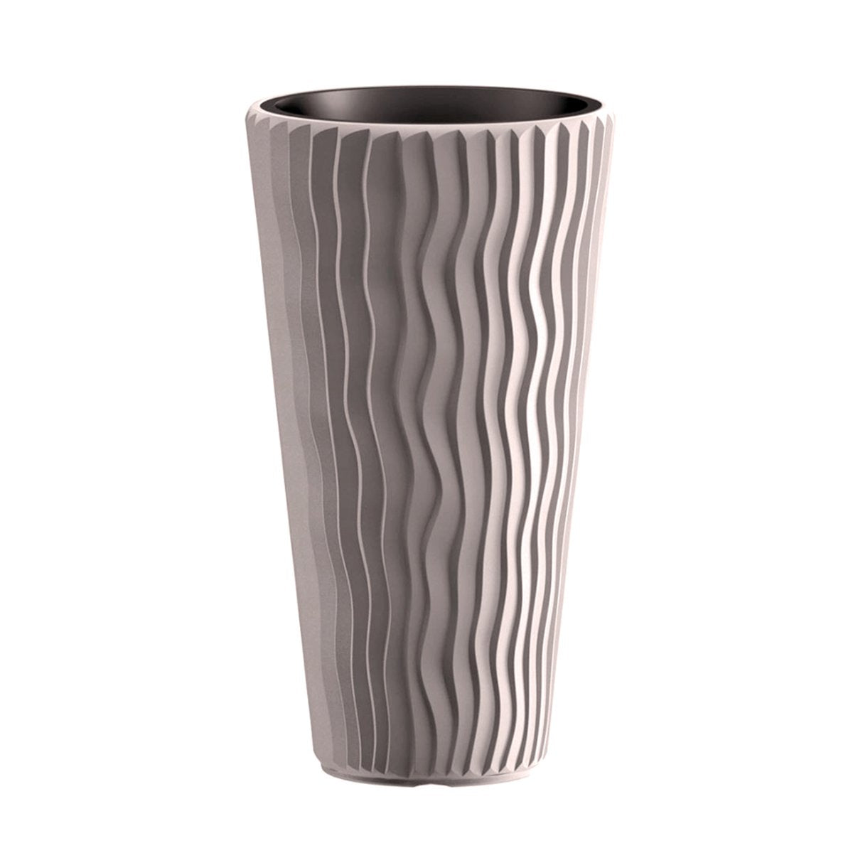 Sandy Slim Vertical Wave Flower Pot (297mm x 513mm) – greenleif.sg