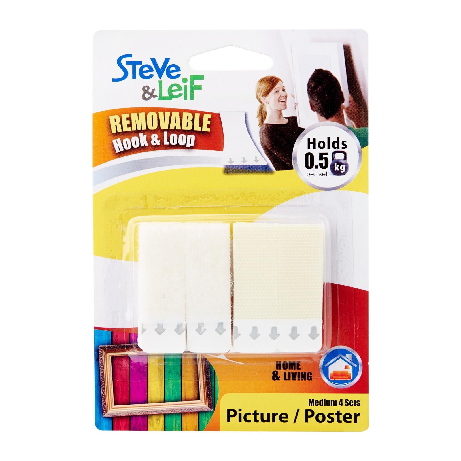 Removable Hook & Loop Strips (4 Sets) – greenleif.sg