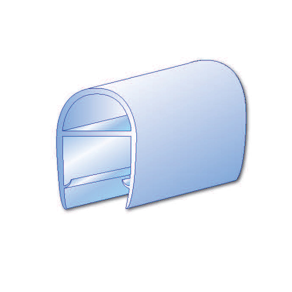 D-Shape Glass Door Seal (10mm x 2.5m) – greenleif.sg
