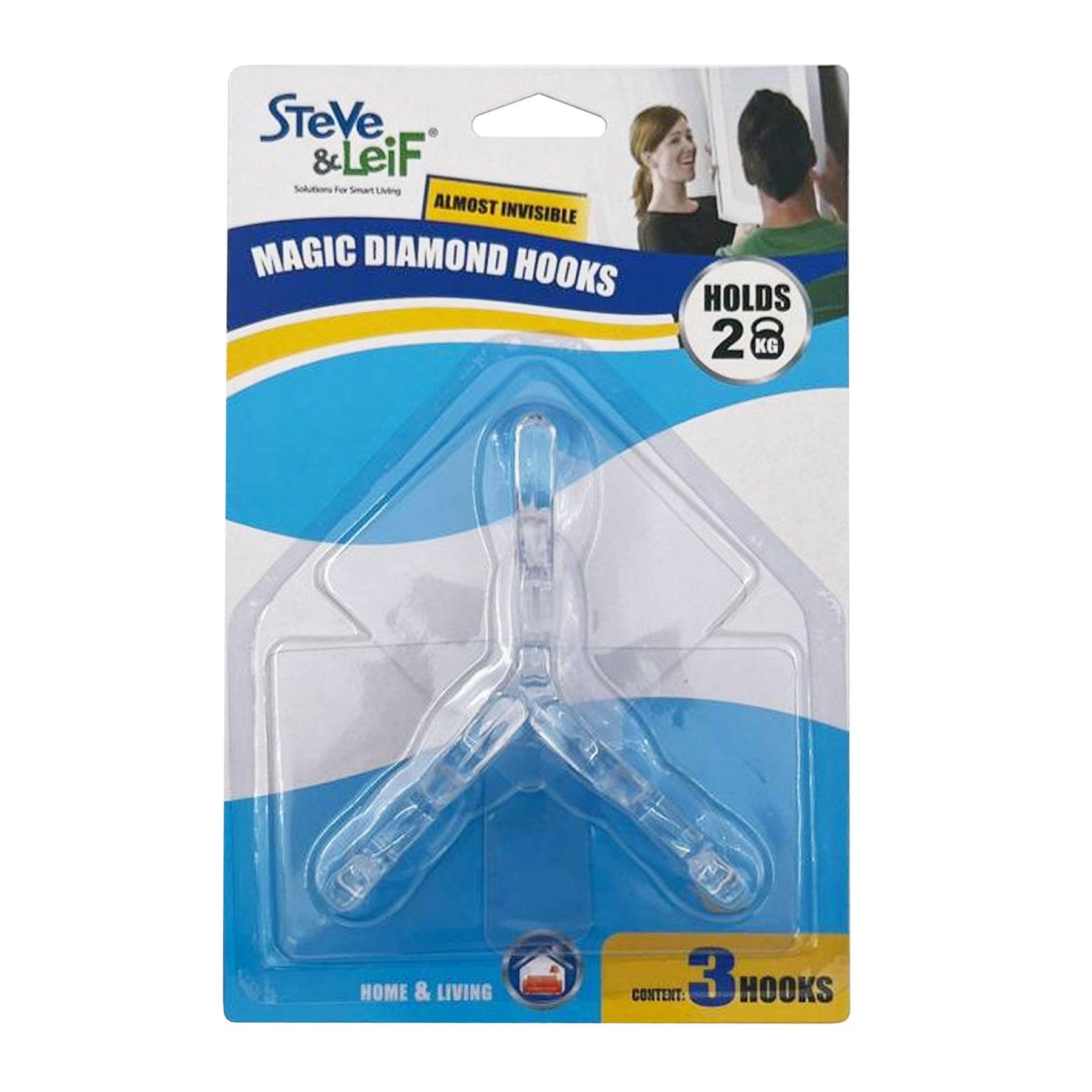 Transparent Magic Diamond Hooks (3 Pcs) – greenleif.sg